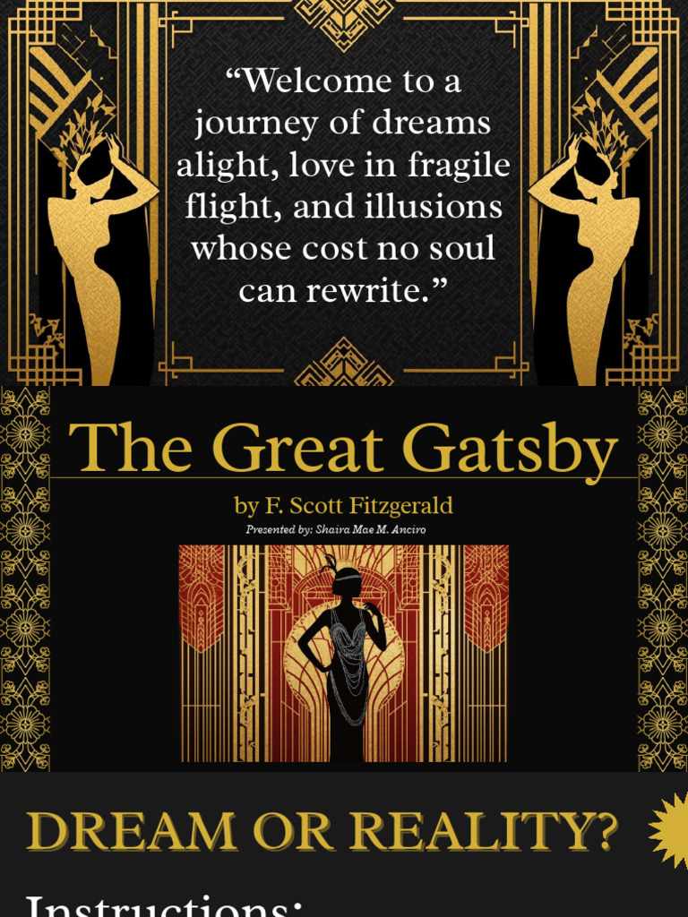 Presentation - The Great Gatsby | PDF | The Great Gatsby