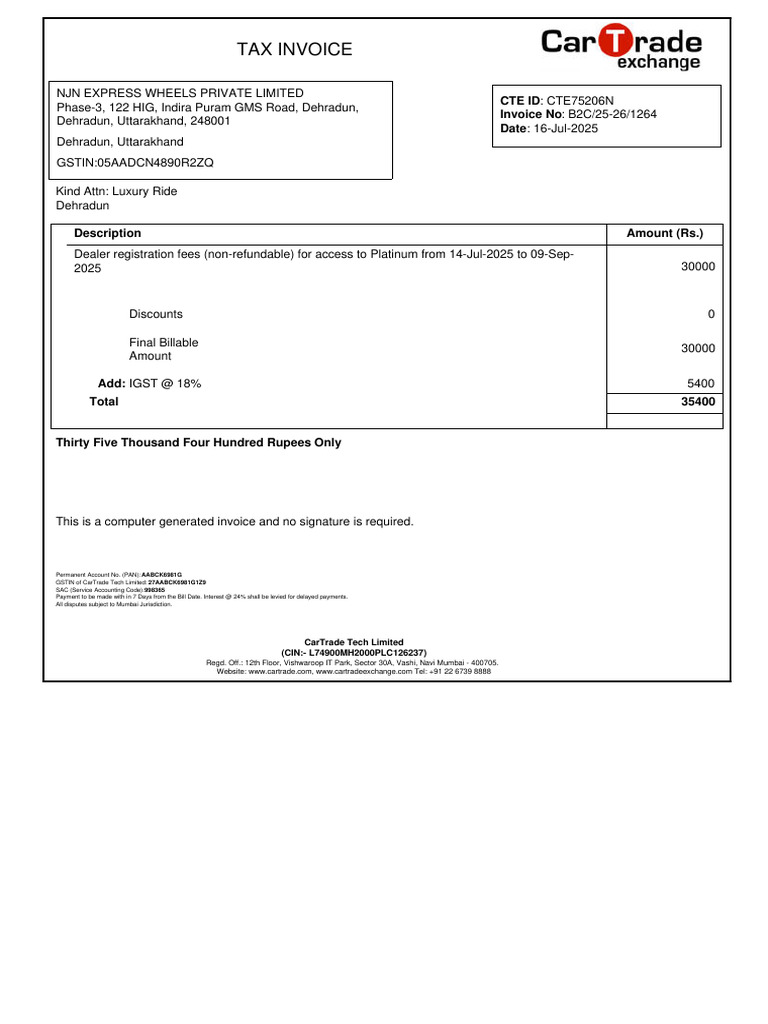 tax-invoice-157298-16-25-07 | PDF | Economies | Public Finance