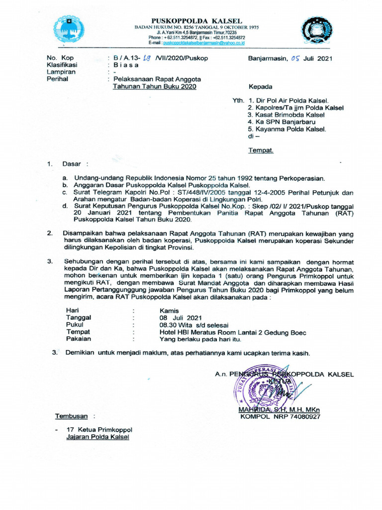 Surat Undangan Rat | PDF