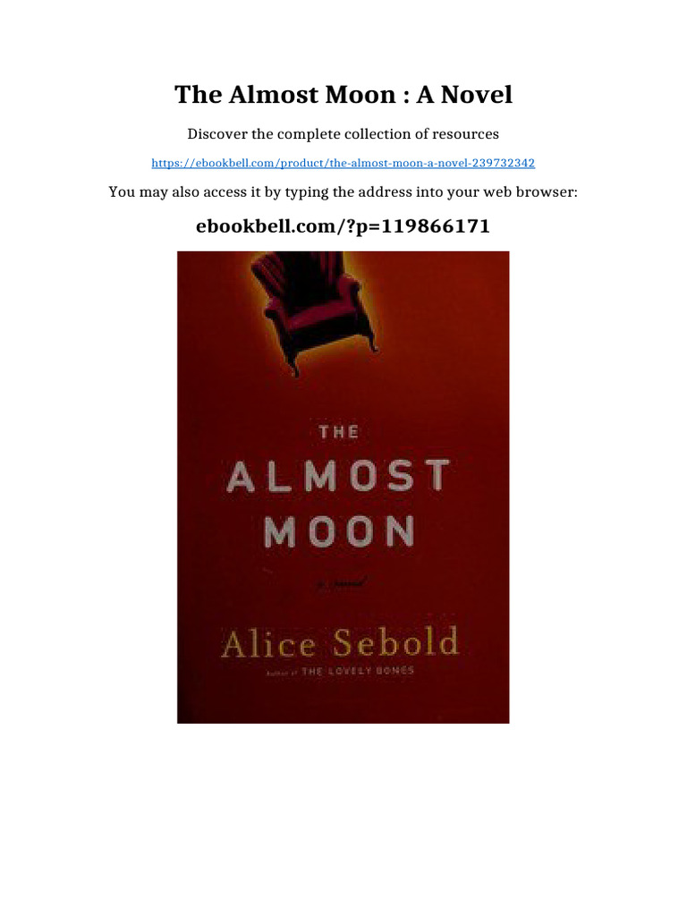 The almost moon : a novel Full Access | PDF | Morocco | Intellectual ...