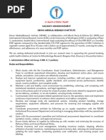 KEMRI E-Recruitment Application Guide | PDF | Password | Résumé