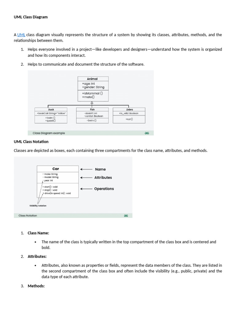 UML Class Diagram Notes | PDF | Inheritance (Object Oriented ...