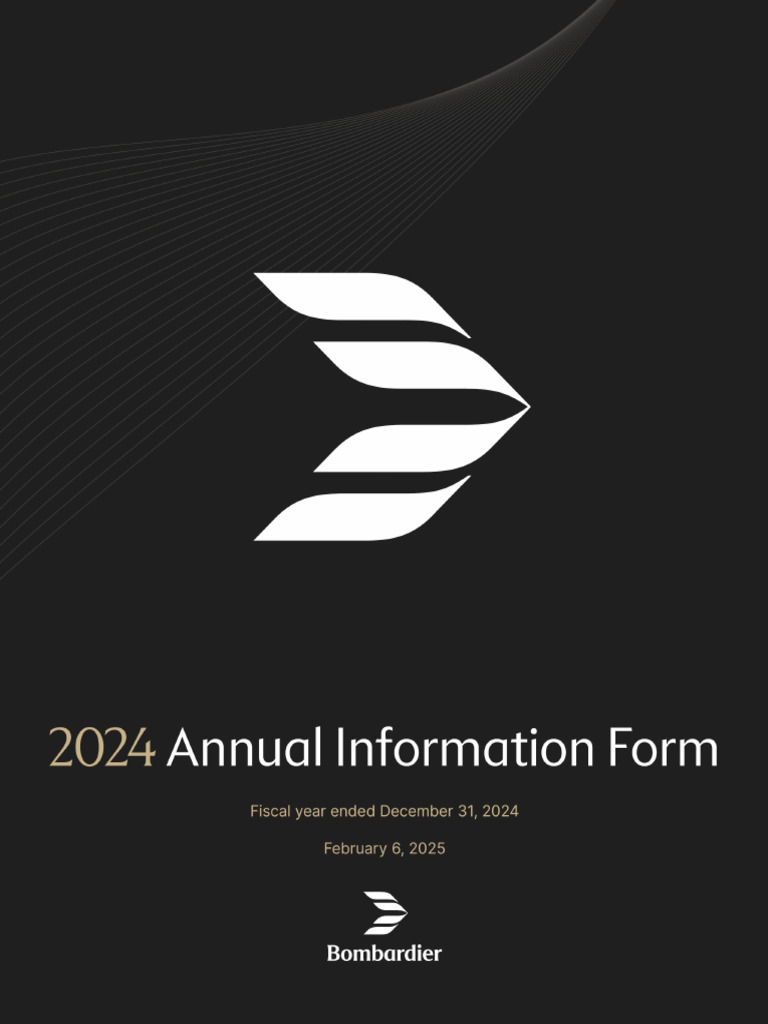 Bombardier Annual Report | PDF | Supply Chain | Risk