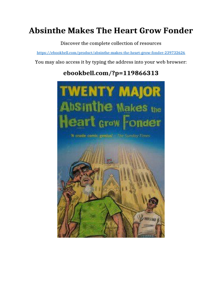 Absinthe makes the heart grow fonder sample | PDF | Intellectual ...