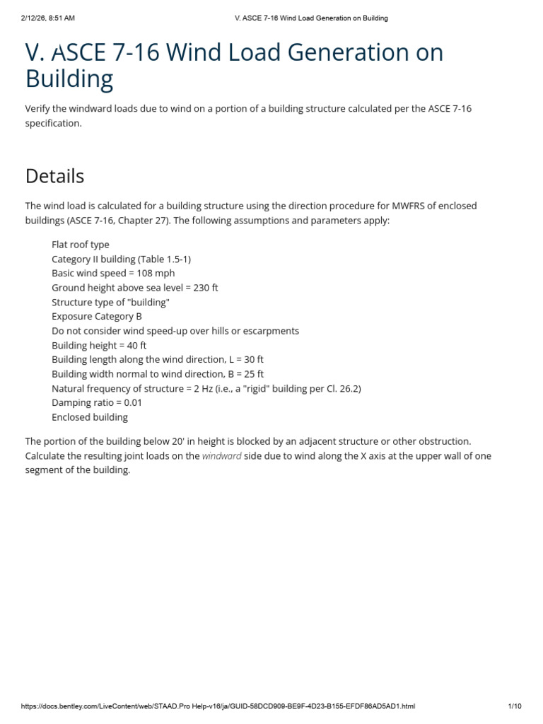 V. ASCE 7-16 Wind Load Generation On Building | PDF | Wound | Applied ...