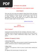 UN Language Competence Framework | PDF | Communication | Linguistics