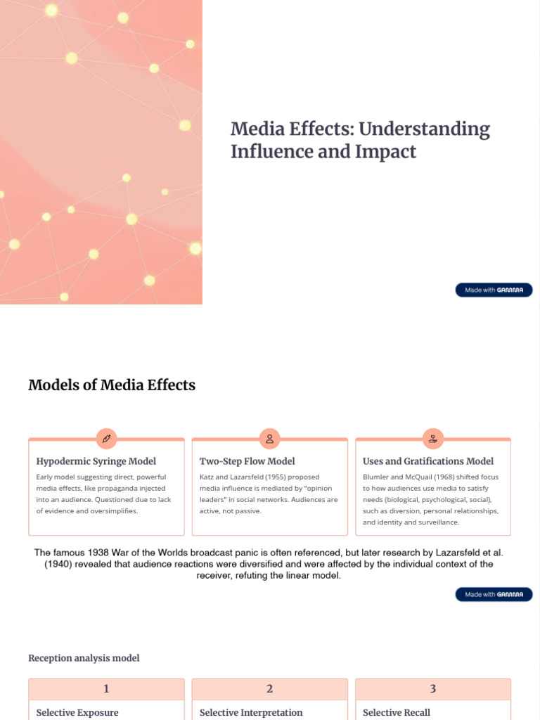 Media Effects Understanding Influence and Impact 2 | PDF | Aggression ...