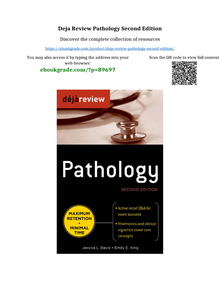 Deja Review Pathology Second Edition Full Access | PDF | Black Panther ...
