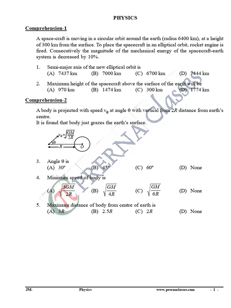 Book_PHY_PAJ_21_12_2023 | PDF | Orbit | Rotation