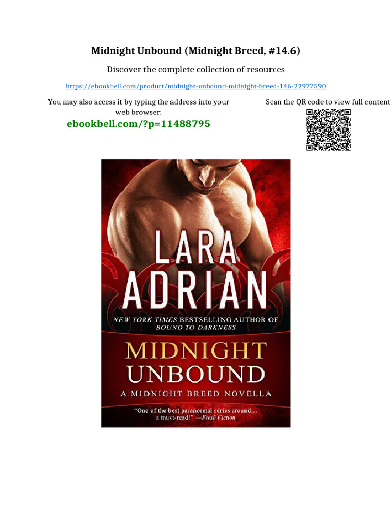 Midnight Unbound (Midnight Breed, #14.6) Full | PDF | Property ...