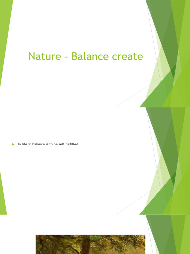 Nature - Balance | PDF