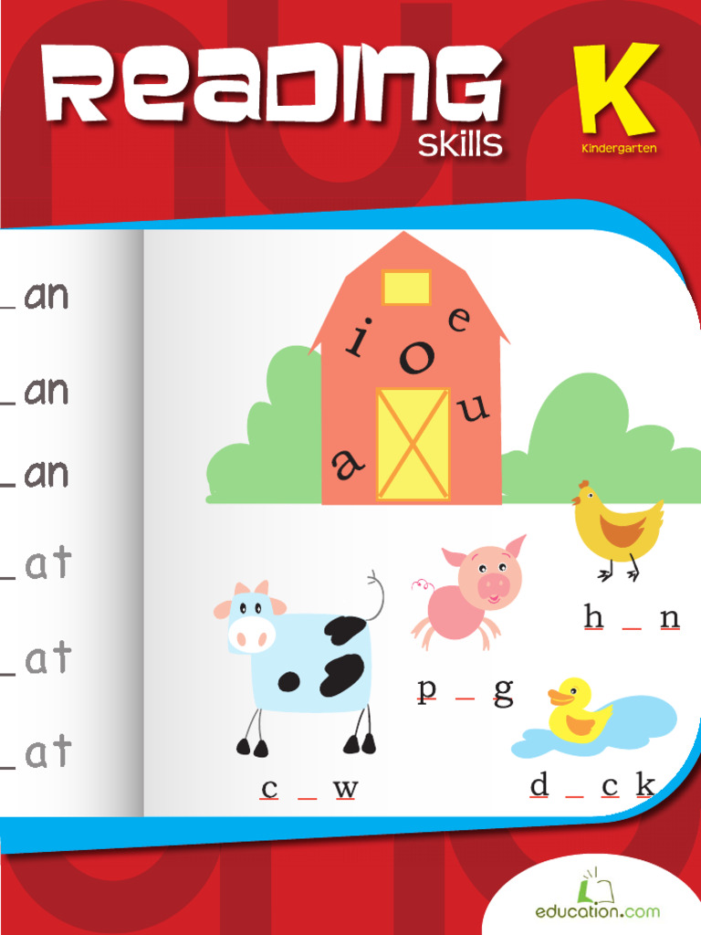 Kindergarten - Kindergarten Reading Essentials Workbook | PDF | Linguistics