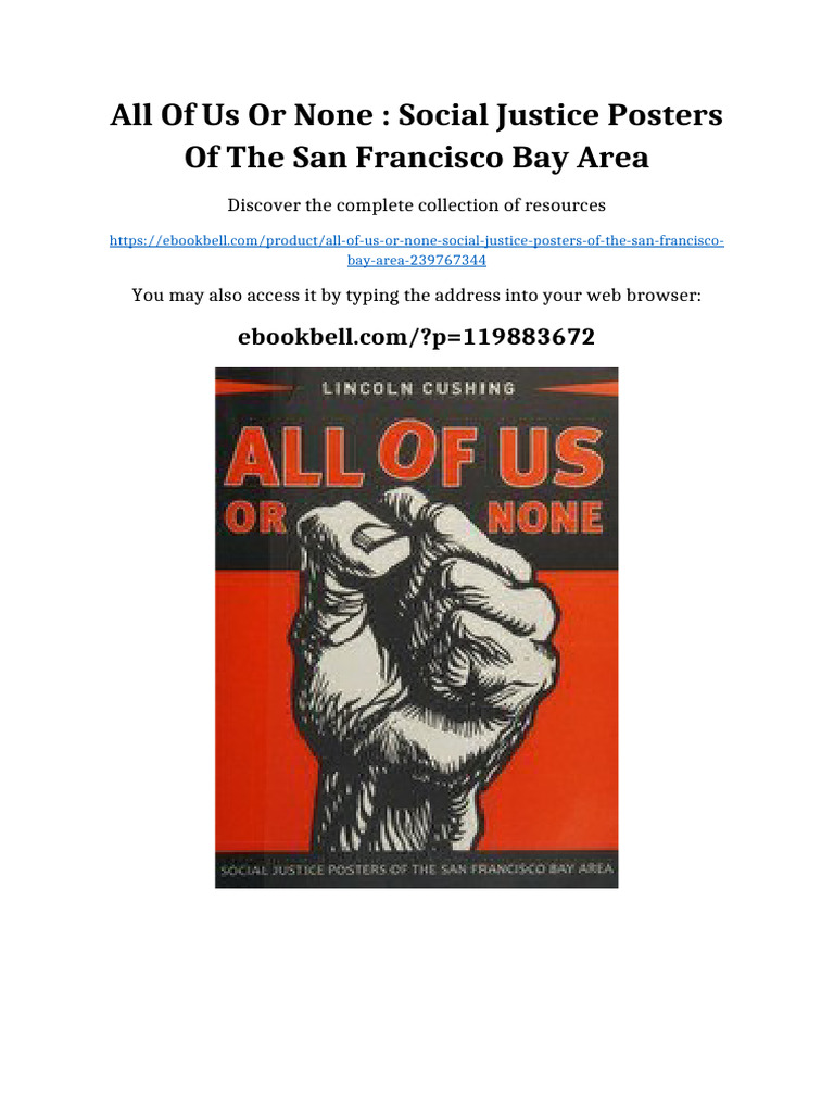 All of Us or None: Social Justice Posters of The San Francisco Bay Area ...