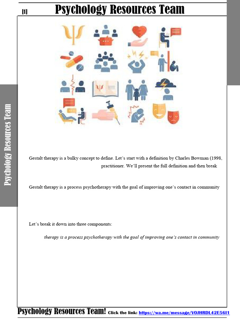 Gestalt Therapy Explained - History, Definition and Examples | PDF ...