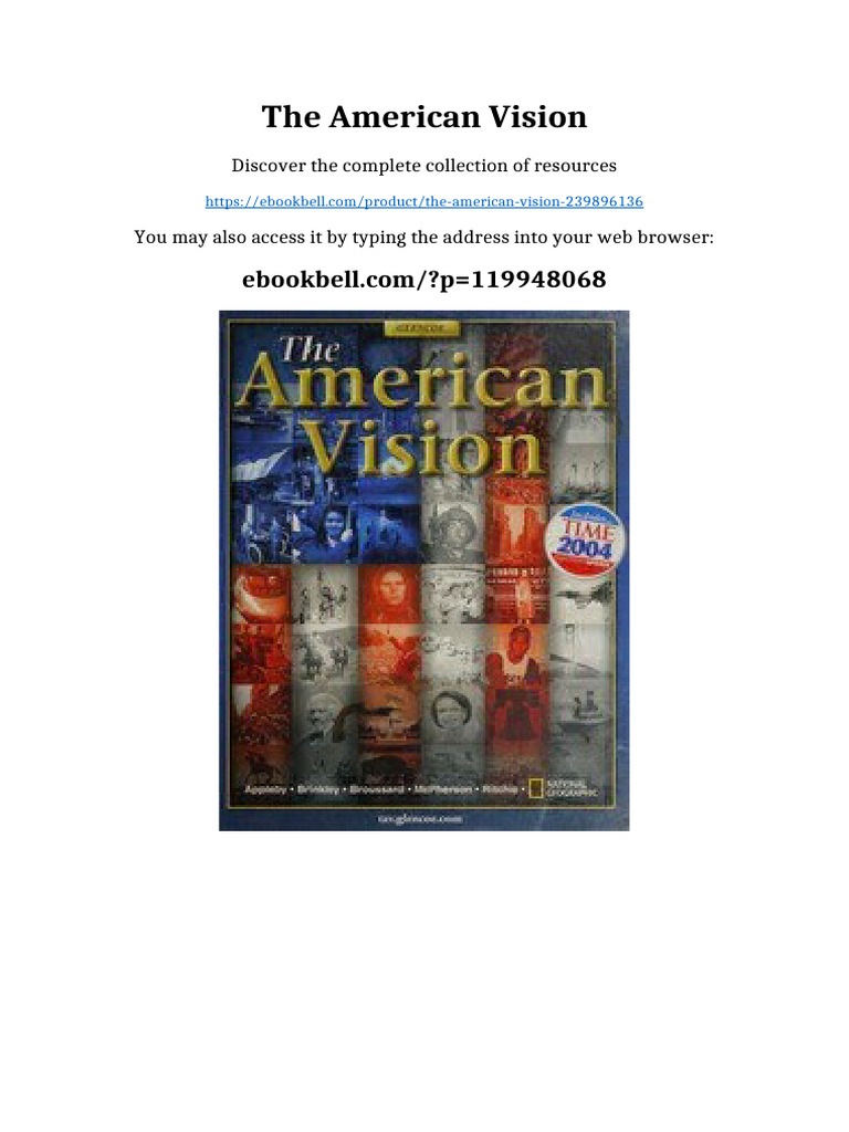 The American Vision Latest PDF 2025 | PDF | Intellectual Property ...