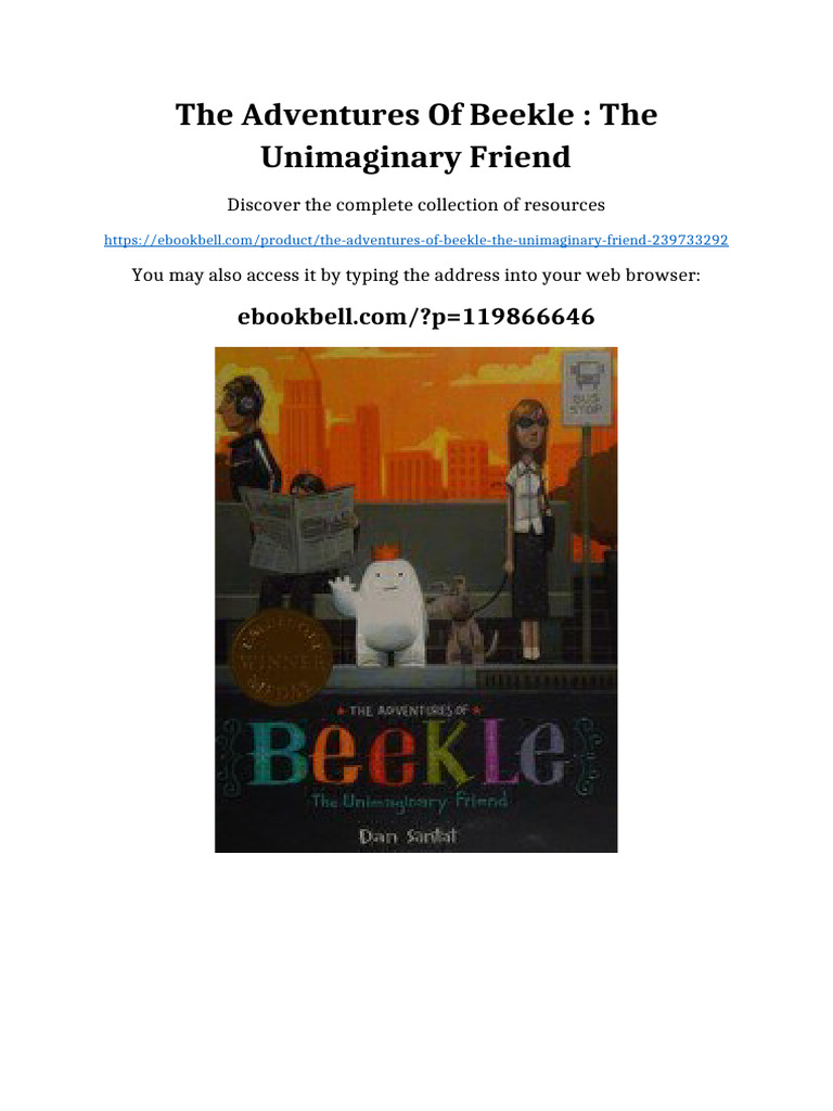 The Adventures of Beekle: The Unimaginary Friend Updated 2025 | PDF