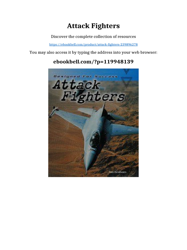 Attack Fighters Available All Format | PDF | Books | Intellectual Property