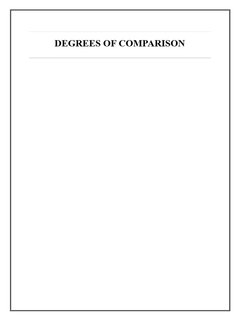 Degrees of Comparison Examples | PDF | Mountains | Earth Sciences