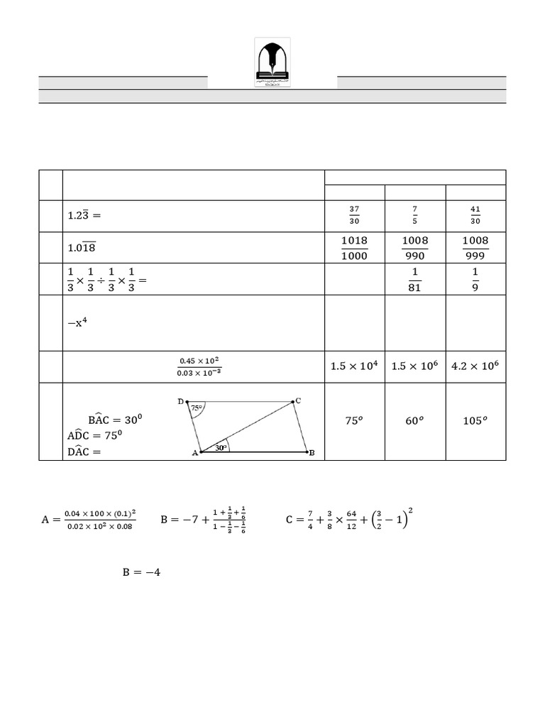 Gr8 Worksheet Mid-Year Exam 2025-2026 | PDF | Rectangle | Euclidean ...