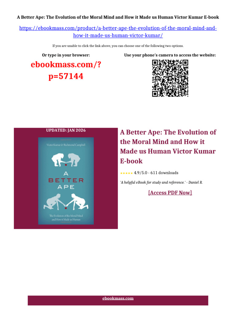 A Better Ape: The Evolution of the Moral Mind and How it Made us Human ...
