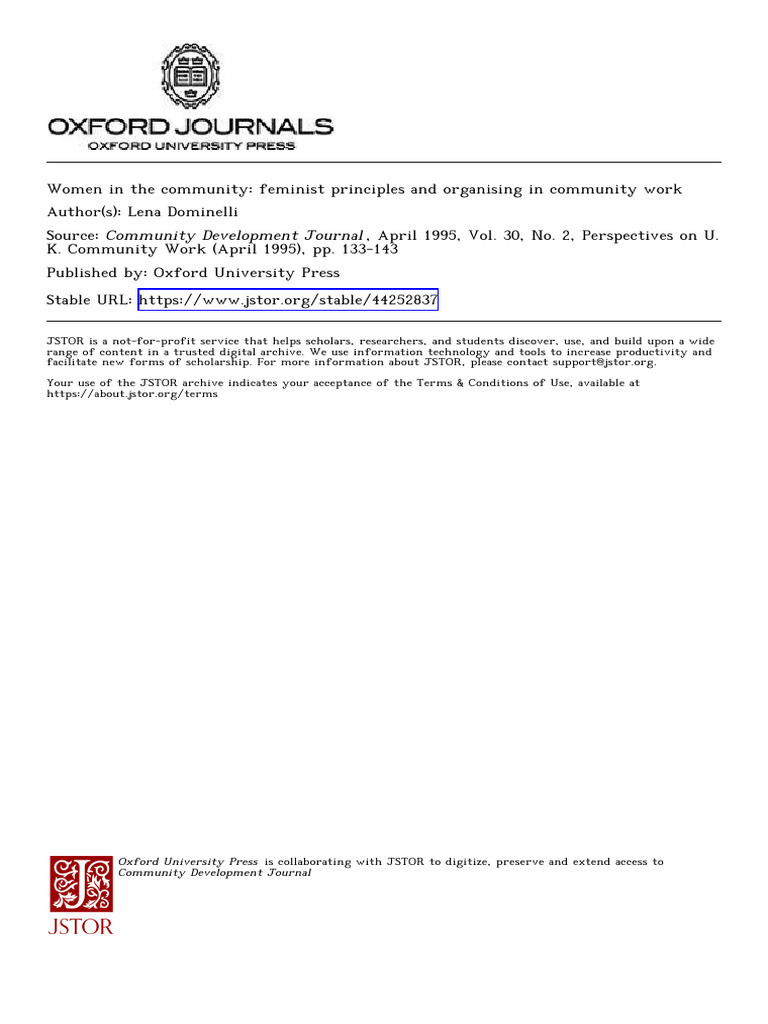 Dominelli Feminist Principles | PDF | Feminism | Gender Studies