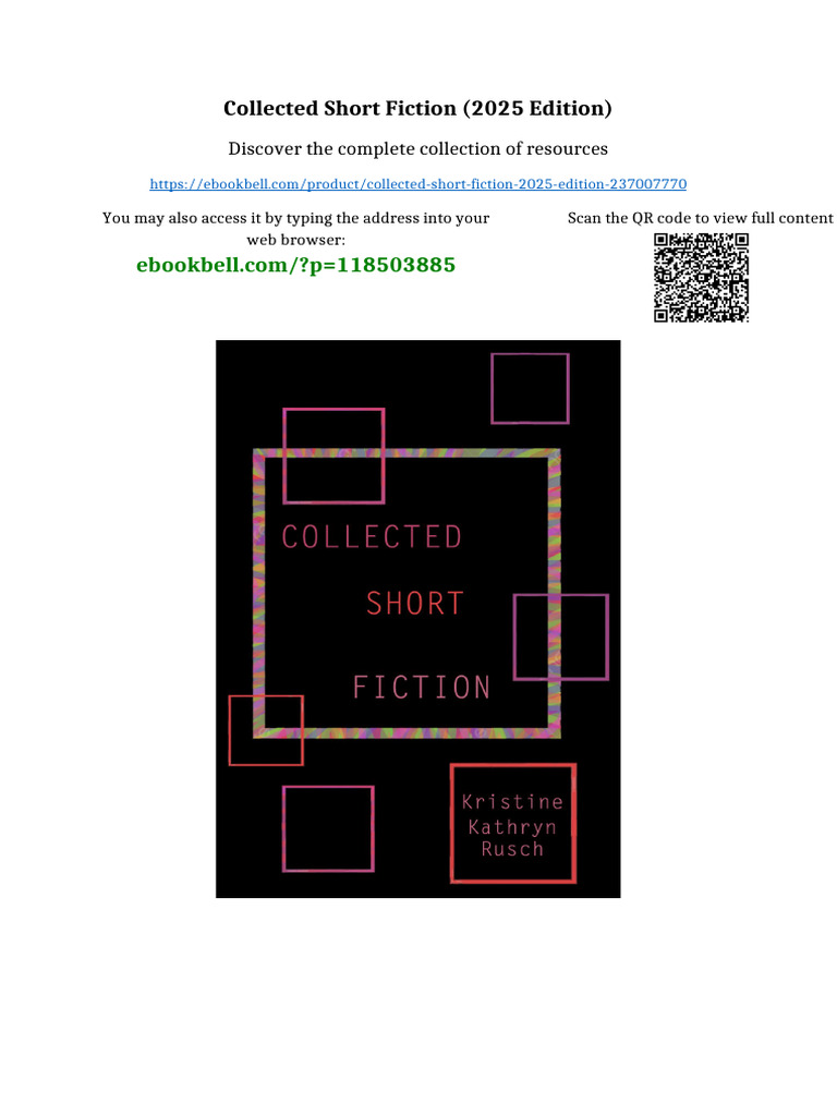 Collected Short Fiction (2025 Edition) Full Chapters Instanly | PDF ...
