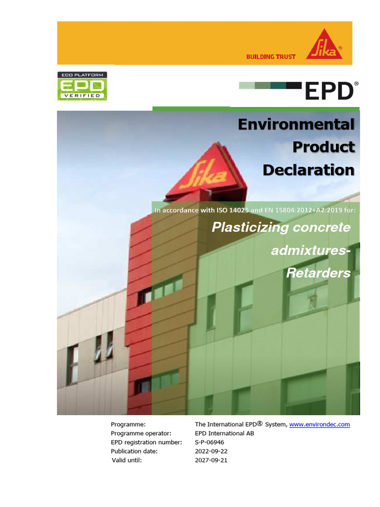 Sika Plast EPD | PDF