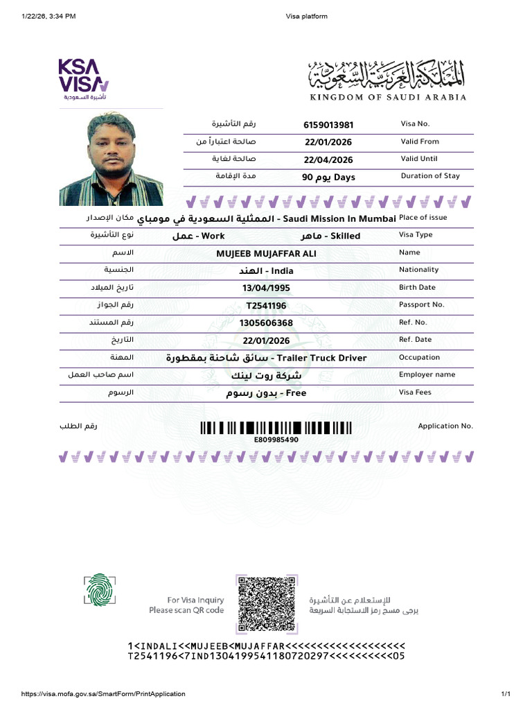 Mujeeb Visa | PDF