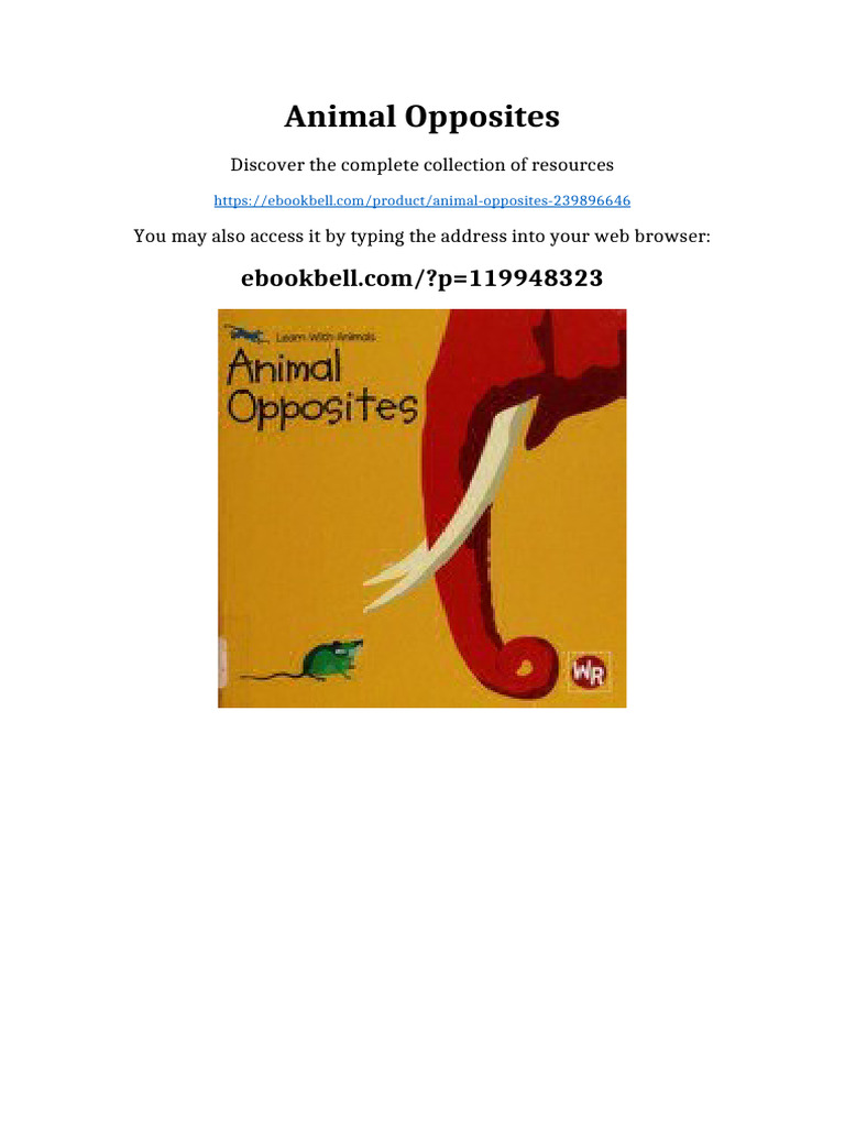 Animal opposites online reading | PDF | Love | Theology