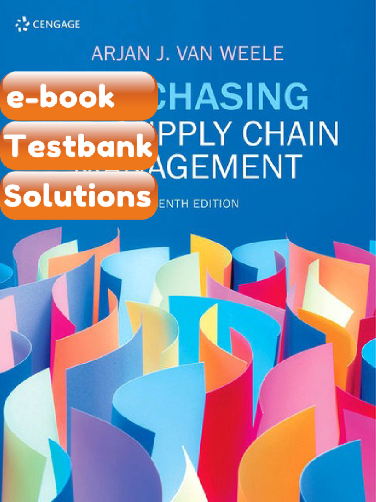 Testbank Urchasing and Supply Chain Management 7th Edition by Van Weele ...