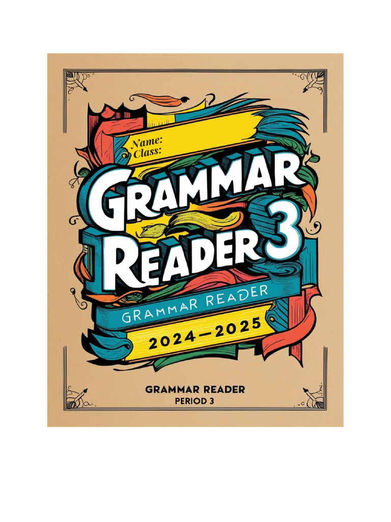 Grammar Reader 3 Klas 3 24_25 | PDF | Verb | Semantic Units