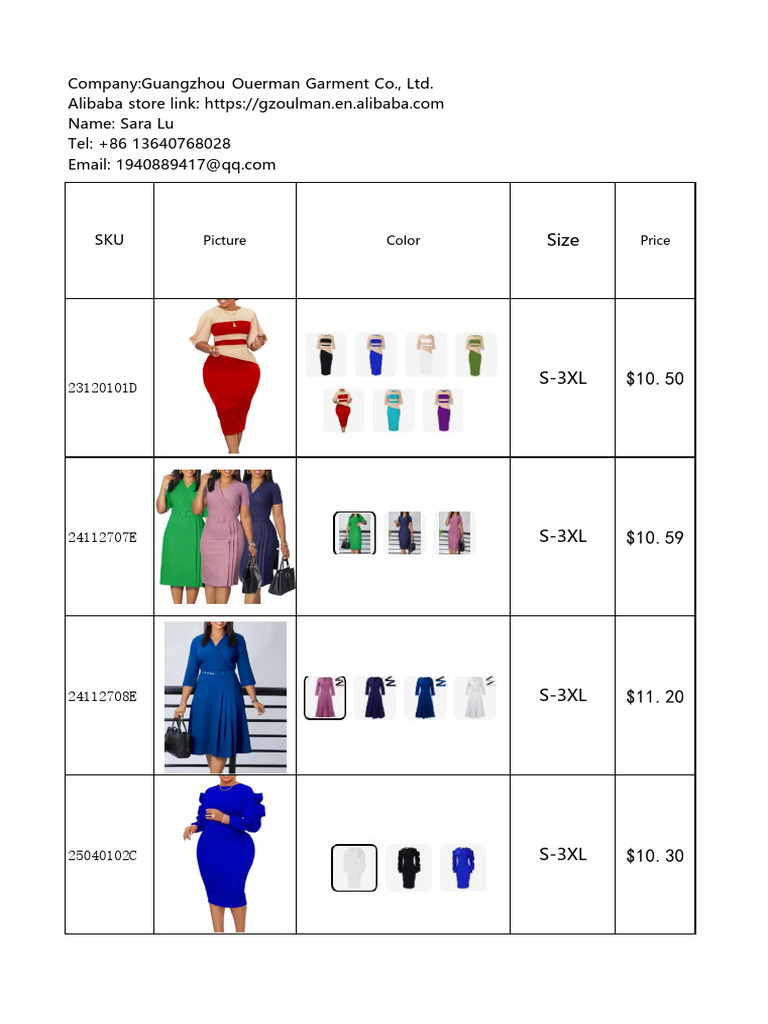 Catalog - Office Plus Size Dresses(2025!10!28 11-24-46) | PDF | Cinema ...