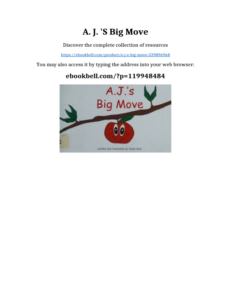 A. J. 'S Big Move All Chapters Available | PDF | Intellectual Property ...