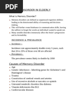 Global Deterioration Scale for Dementia | PDF | Memory | Amnesia