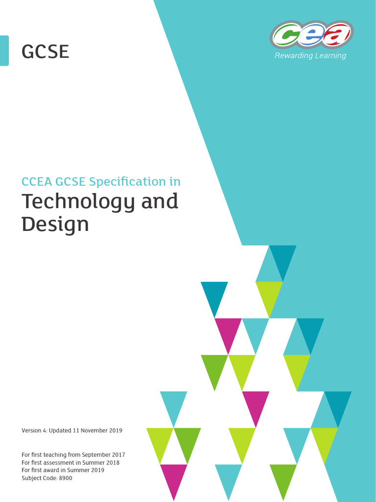 Gcse Technology and Design (2017)-Specification-standard_0 | PDF ...