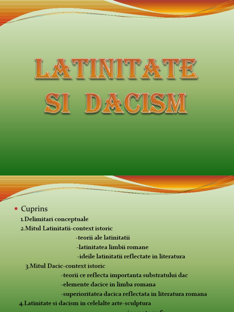 Latinitate Si Dacism | PDF