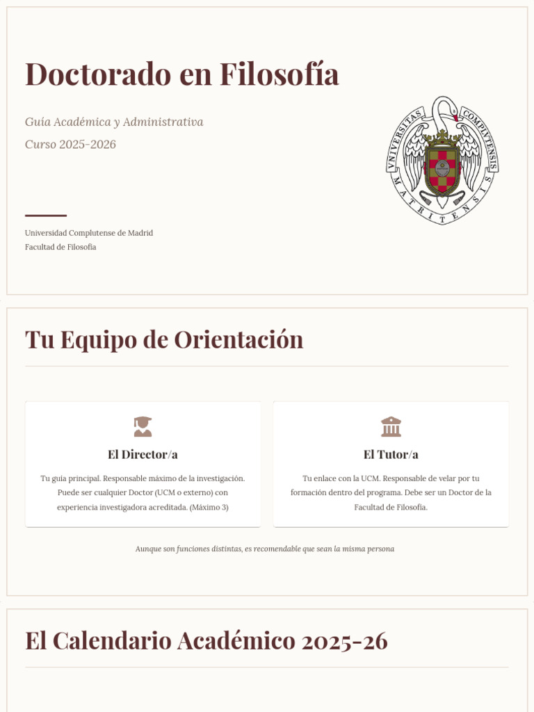 Doctorado en Filosofía UCM 2025-26 | PDF | Tesis | Doctorado