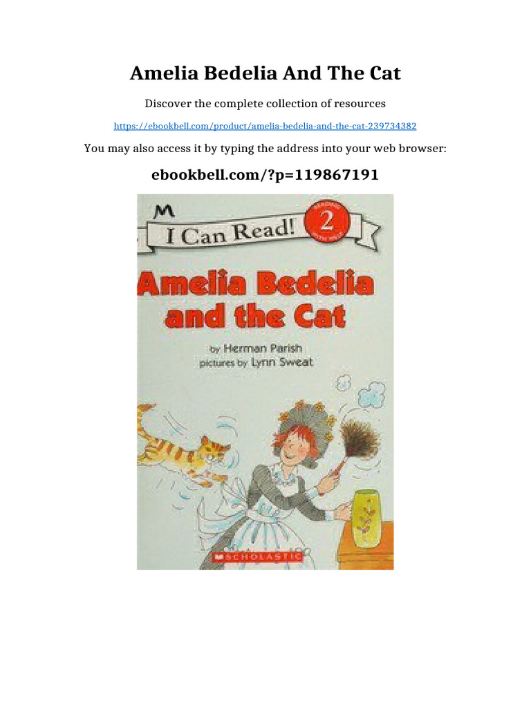 Amelia Bedelia and The Cat Digital Version 2025 | PDF | Salary ...