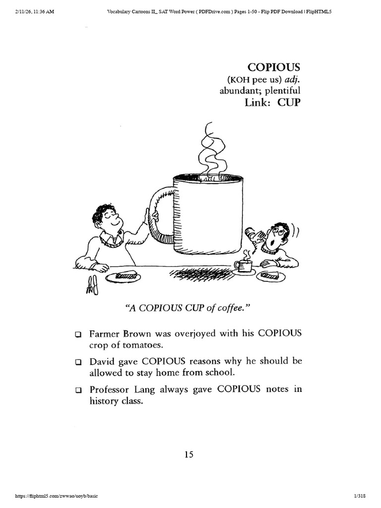 Vocabulary Cartoons II - SAT Word Power (PDFDrive - Com) Pages 1-50 ...