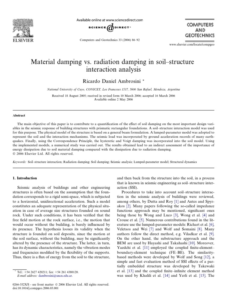 Material Damping vs. Radiation Damping | PDF | Bending | Stress (Mechanics)