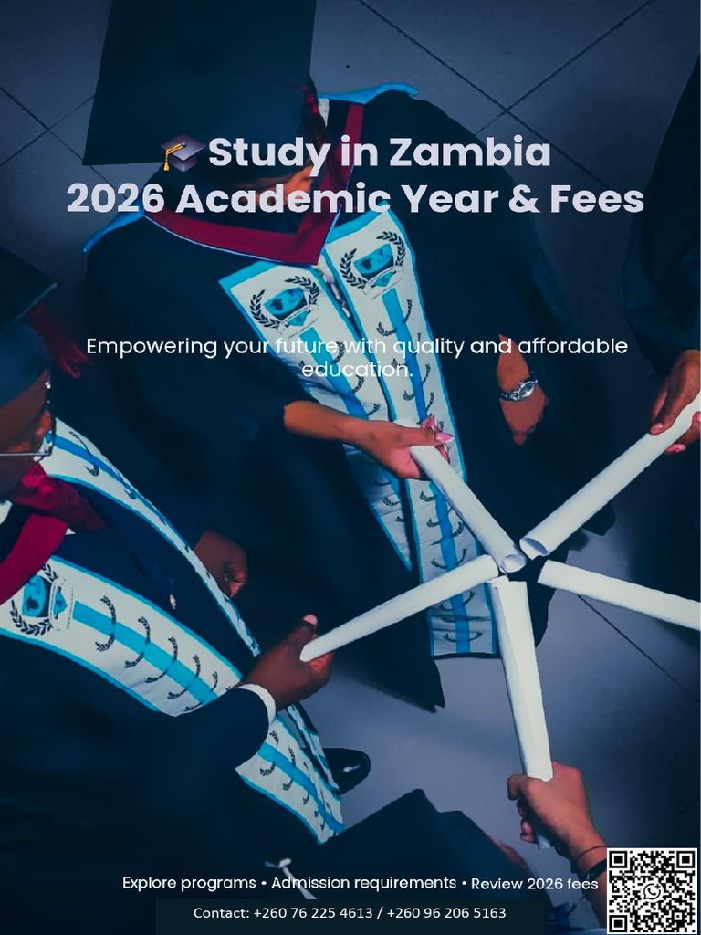 Study in Zambia 2026 Academic Year List of Programs & Fees | PDF ...
