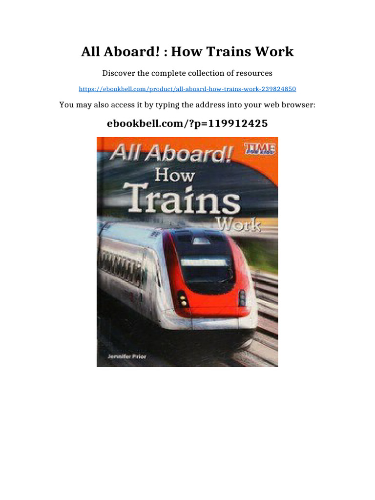 All Aboard!: How Trains Work Available All Format | PDF | Photovoltaic ...