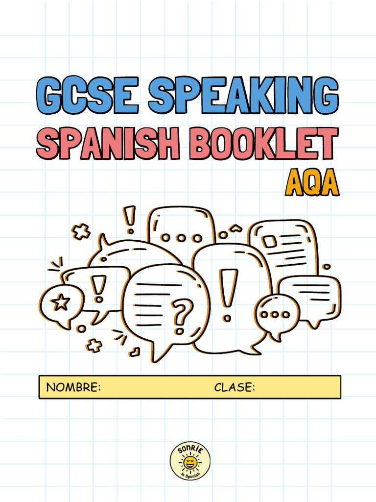 Speaking Booklet Gcse Spanish Aqa | PDF | Question | Human Communication