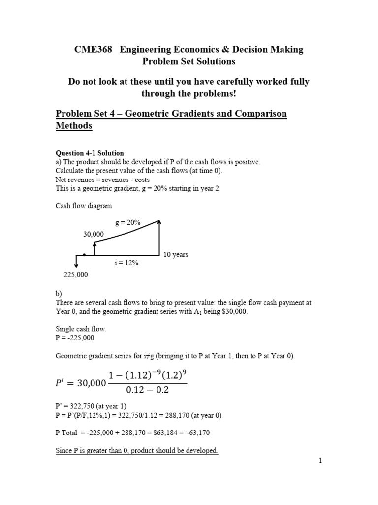 Problem Set 4 PART 2 Solutions | PDF | Internal Rate Of Return ...