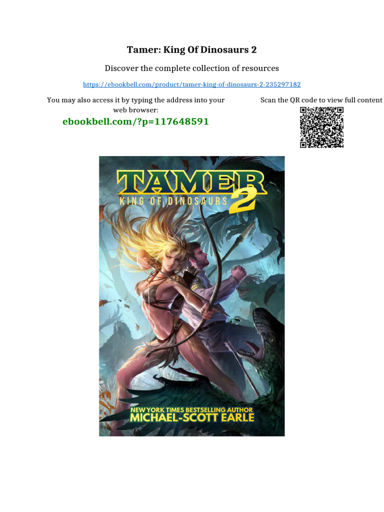 Tamer: King of Dinosaurs 2 Kindle & PDF Formats | PDF