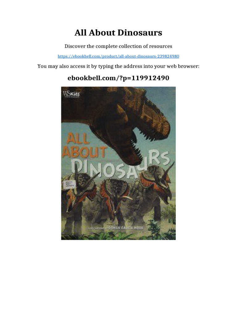 All about dinosaurs sample | PDF | Intellectual Property | Property