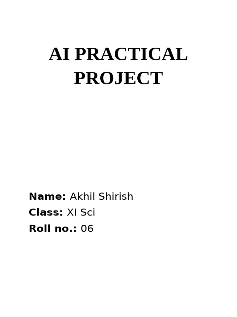 Ai Final Project | PDF