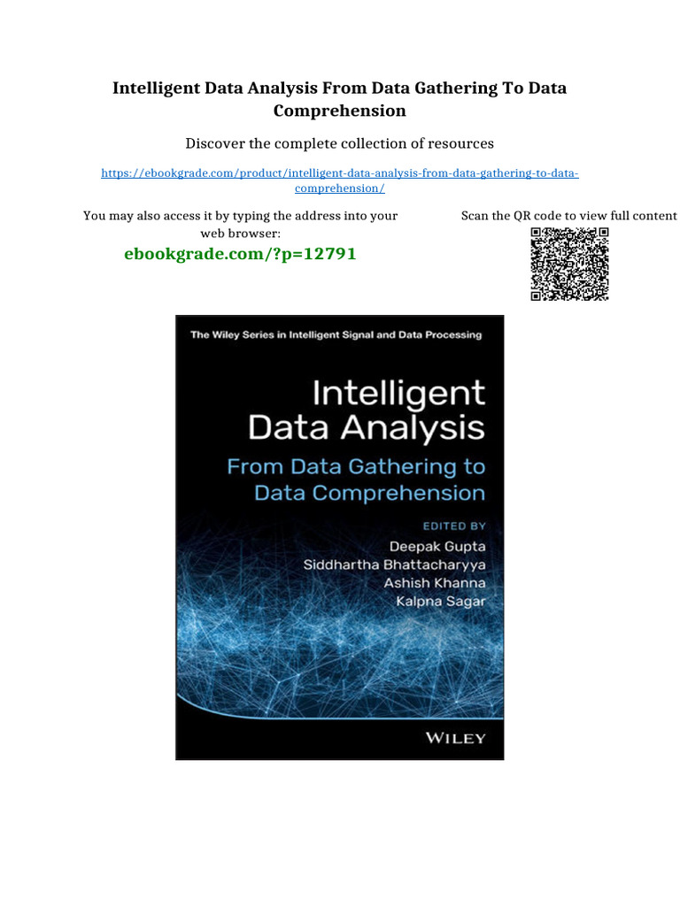 Intelligent Data Analysis From Data Gathering to Data Comprehension pdf ...