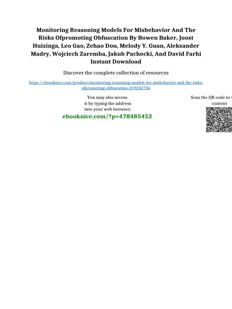 Monitoring Reasoning Models for Misbehavior and the Risks ofPromoting ...