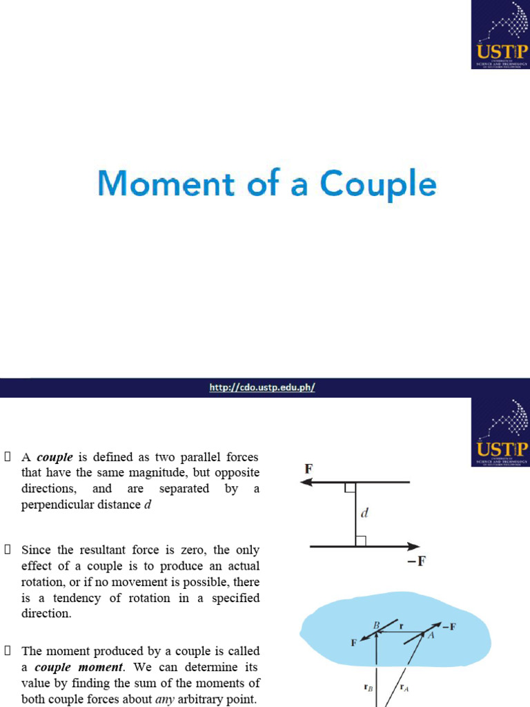 (New) Topic 5 Moment of A Couple | PDF